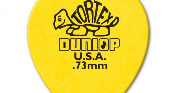 DUNLOP TORTEX® TEARDROP PICK .73MM 413-073
