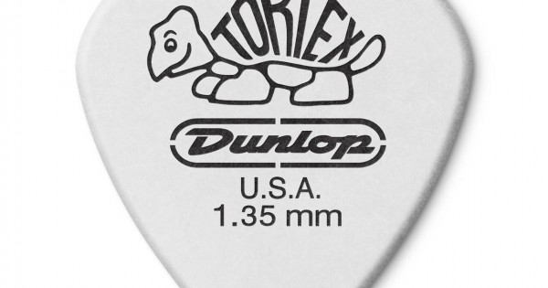 DUNLOP TORTEX® WHITE JAZZ III PICK 1.35MM 478-135