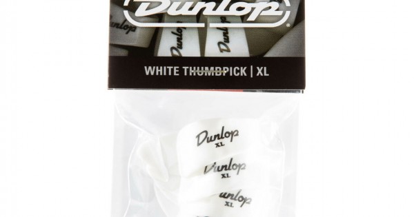 DUNLOP WHITE EXTRA LARGE THUMBPICKS 9004