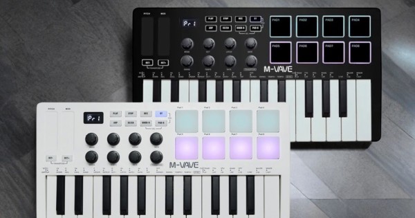 M-VAVE SMK-25 Midi Keyboard 8 Pads