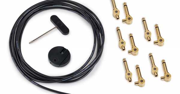 RockBoard PatchWorks Solderless Patch Cable Set Gold