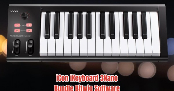 iCon iKeyboard 3Nano Bundle Bitwig Software