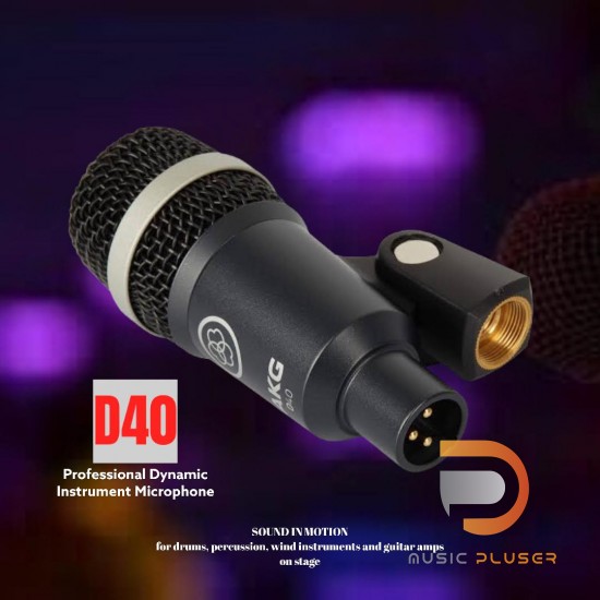 AKG D40 Professional Dynamic Instrument Microphone