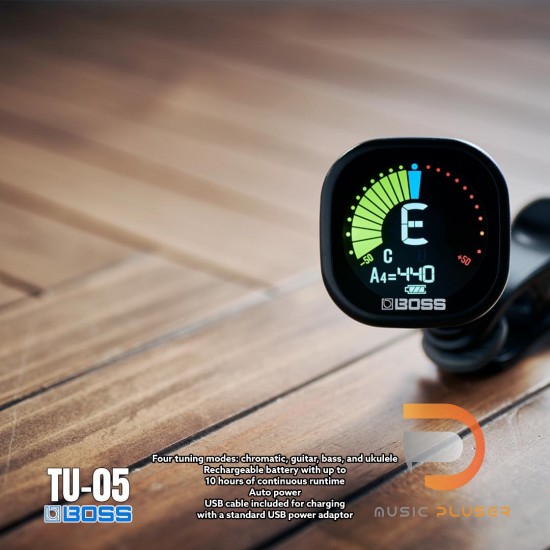 Boss TU-05 Rechargeable Clip-on Chromatic Tuner